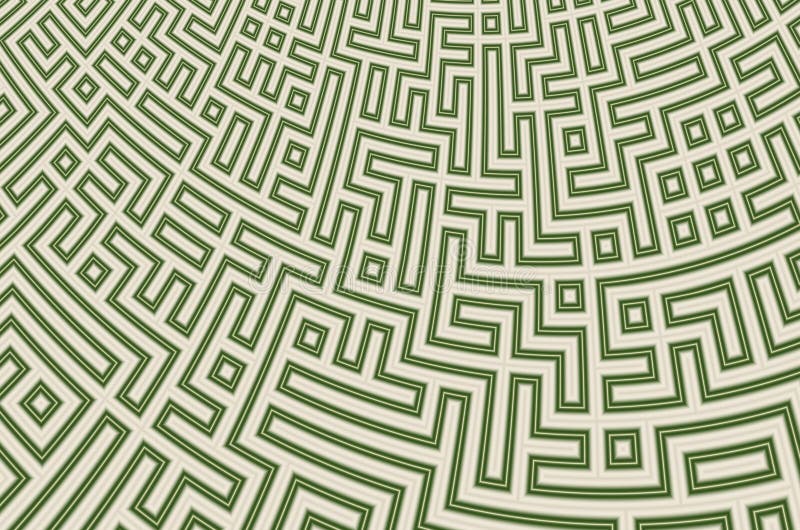 Abstract Background with Maze Pattern Stock Illustration - Illustration ...