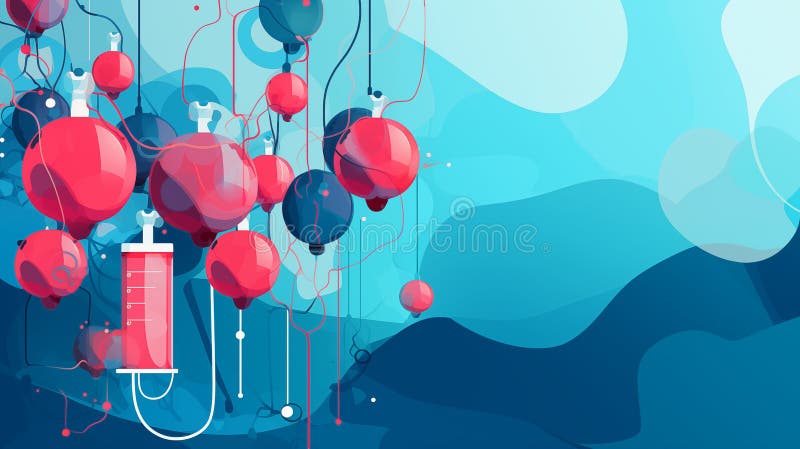 Abstract Background Medical Themed, Digital Art Illustration Stock ...