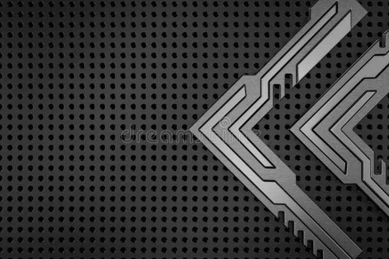 Abstract Background of Metal. 3D Rendering Stock Illustration ...