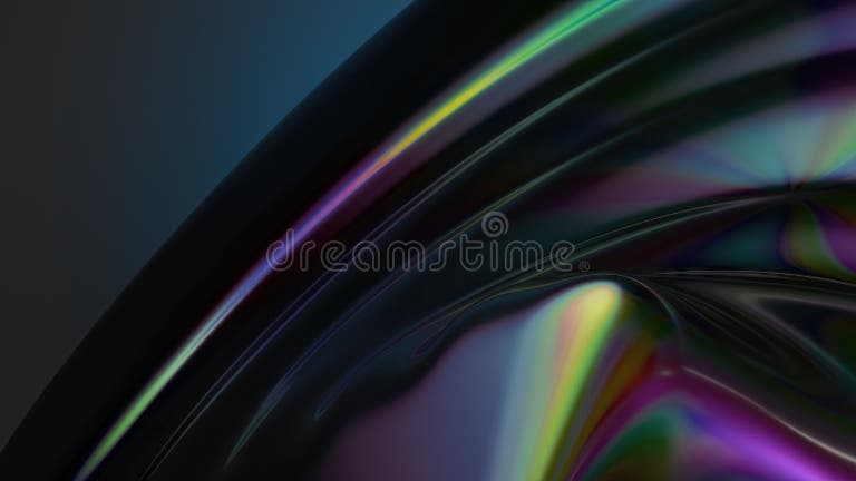 Abstract Background of Metal Plate Oval Shape Rainbow Reflection ...
