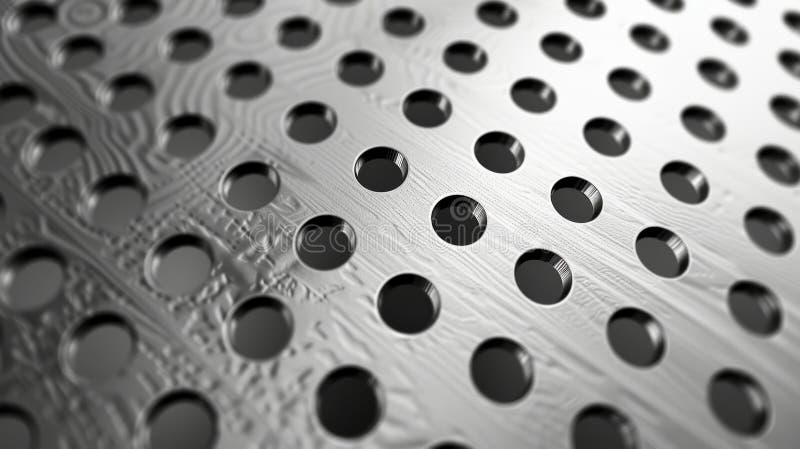 Abstract Background of a Metal Sheet with a Repeating Pattern of ...