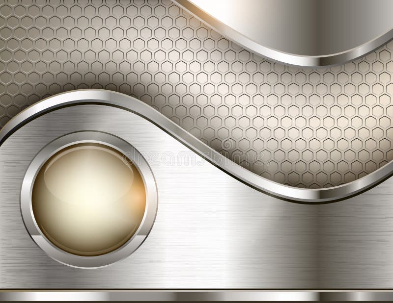 Abstract Background with a Metallic Element. Stock Vector ...