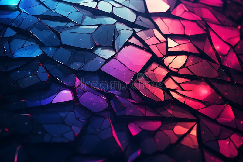 Abstract Background with Metallic Textures and Holographic, Sci-fi ...
