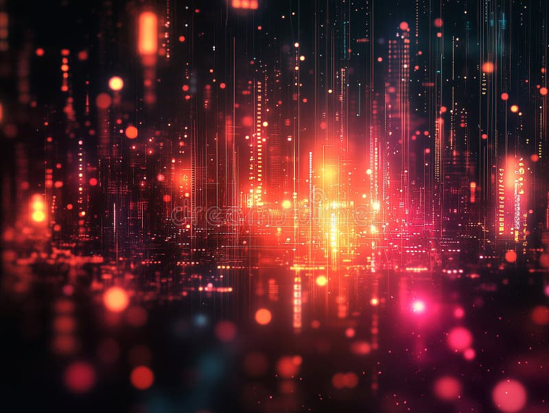 Abstract Background of Microworld Nano, Sci Fi and Internet Digital ...