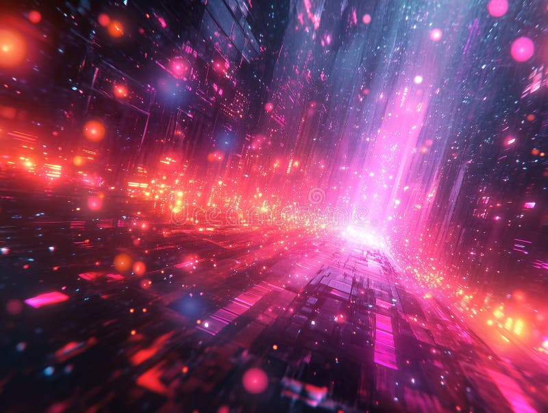 Abstract Background of Microworld Nano, Sci Fi and Internet Digital ...