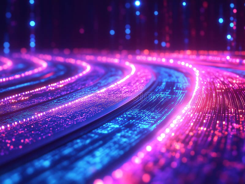 Abstract Background of Microworld Nano, Sci Fi and Internet Digital ...