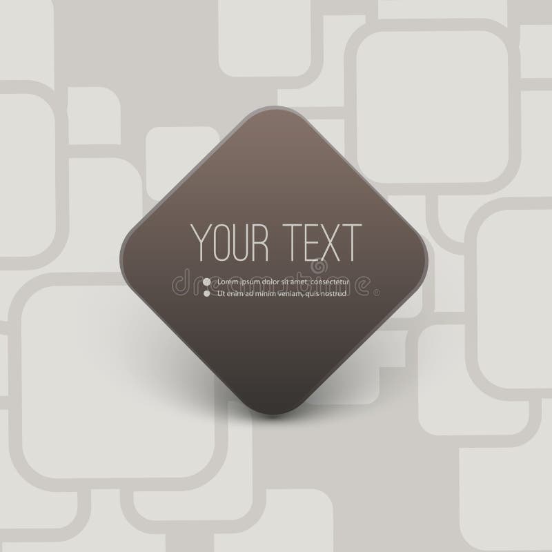 Abstract Background with Minimal Round Square Text Box Design Stock ...
