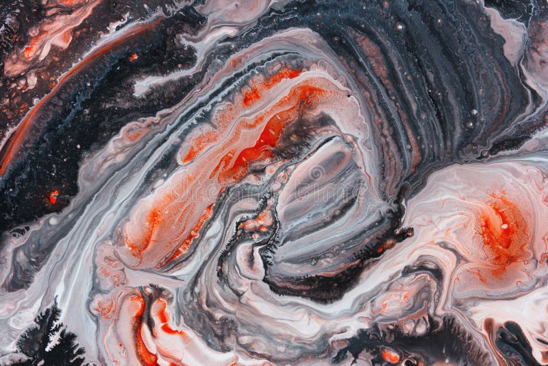 Abstract Background of a Mix Color Paints Stock Image - Image of flow ...