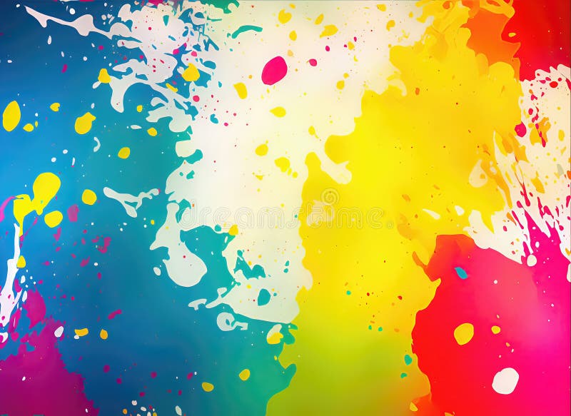 Abstract Background with Mixed Paint of Different Colors Stock ...