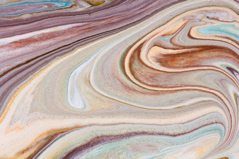 Abstract Background Mixing Color Paints, Marble Effect Stock Image ...