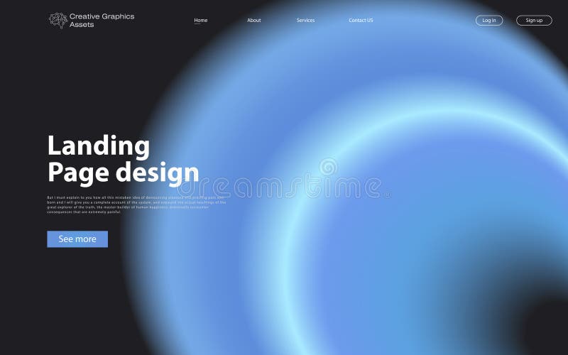 Abstract Background Modern Design. Landing Page. Modern Vector ...