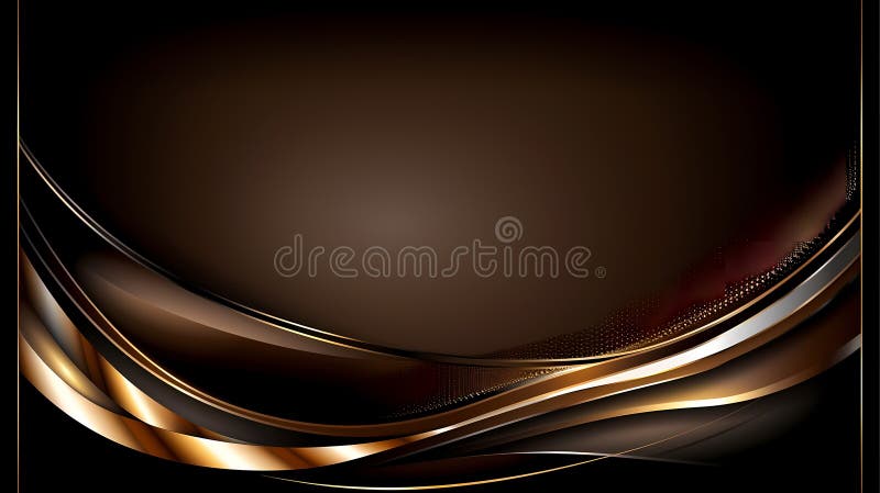 Abstract Background, Modern and Dynamic - a Black and Gold Background ...