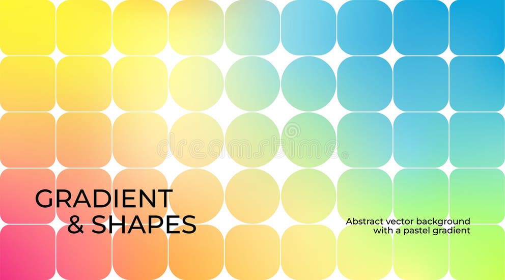 Abstract Background with Modern Geometric Shapes and Gradient. Vector ...
