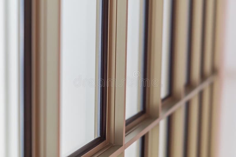 Abstract Background of Modern Windows. Perspective View Stock Image ...
