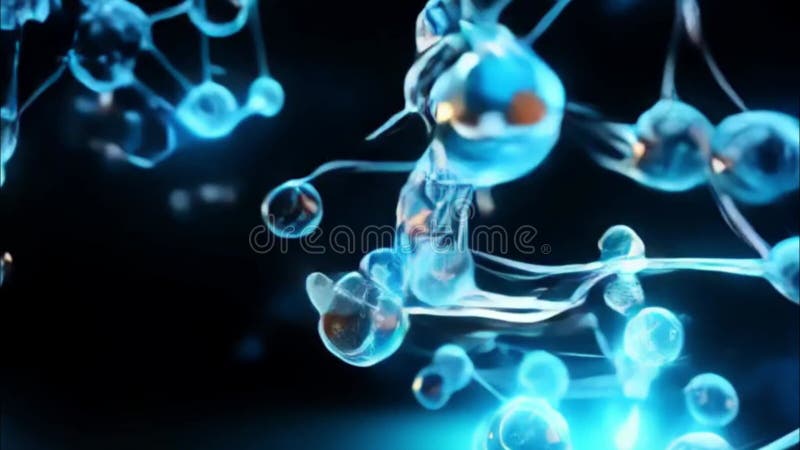 Abstract Background with Molecules or Cells. Microbiology, Abstract ...