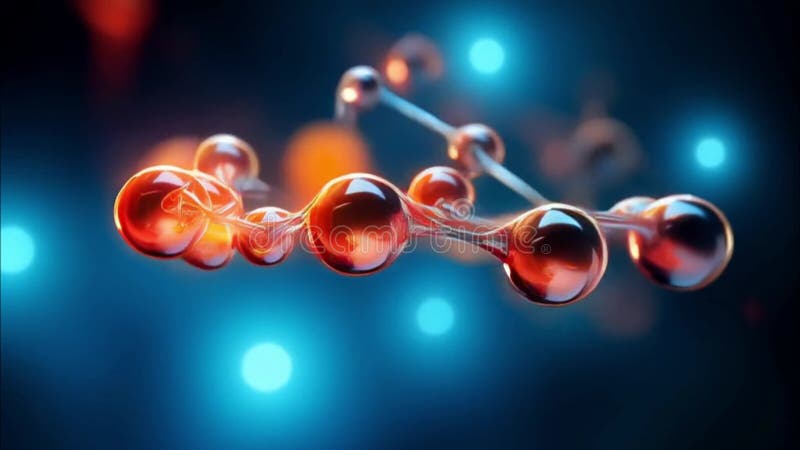 Abstract Background with Molecules or Cells. Microbiology, Abstract ...