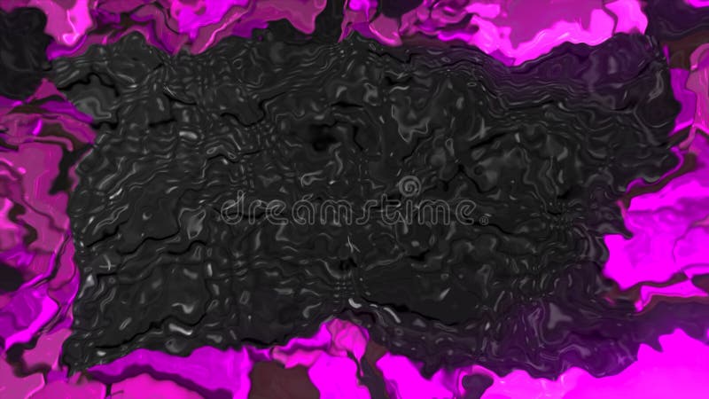 Abstract Background with Moving 3d Textures of Liquid Masses. Motion ...