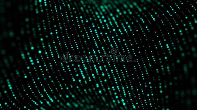 Abstract Background of Moving Dust Particles. Incident Light with Glare ...