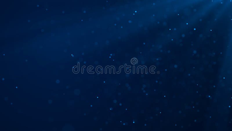 Abstract Background of Moving Dust Particles. Incident Light with Glare ...