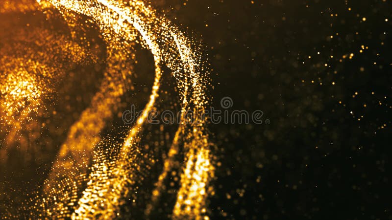 Abstract Background With Moving And Flicker Particles Backdrop Of Bokeh Animation Of Seamless
