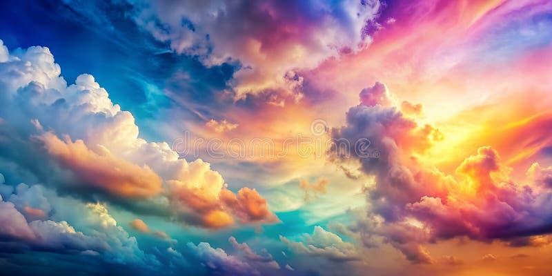Abstract Background Multi Colored Sky and Cloud Backgrounds AI-Created ...