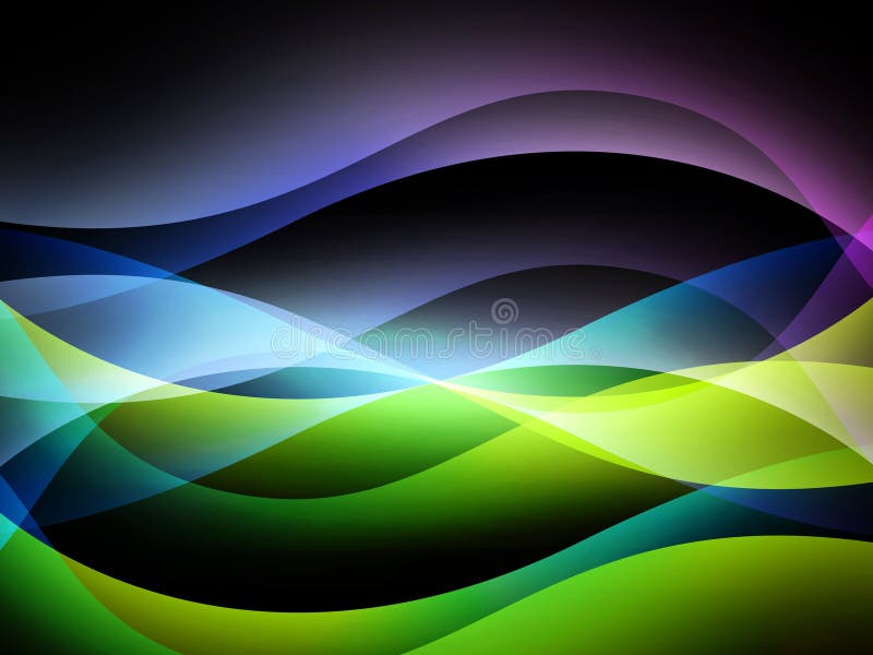 Abstract wave stock illustration. Illustration of purple - 10428238