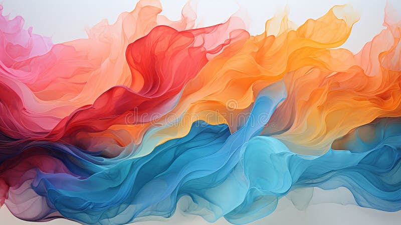 Multicolored Flowing Waves. Abstract Background with Place for Text ... Multicolored Flowing Waves. Abstract Background with Place for Text ...
