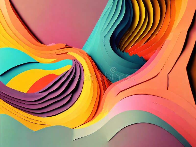 Abstract Background, Multicolored Texture. Artistic Abstraction of ...