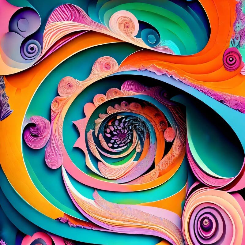 Abstract Background, Multicolored Texture. Artistic Abstraction of ...