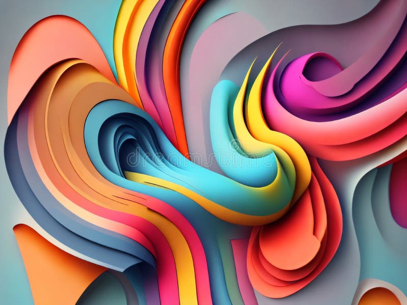 Abstract Background, Multicolored Texture. Artistic Abstraction of ...