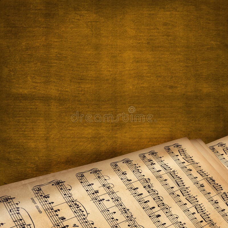 Cover for Music Book on the Abstract Background Stock Illustration ...