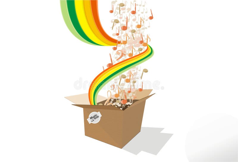 Music box stock vector. Illustration of open, happy, festival - 27890135