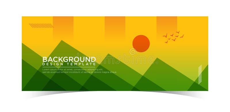 Abstract Background with Natural Day Scenery Design Template Vector ...