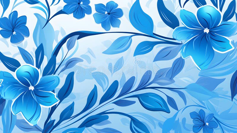 Abstract Background of Nature Pattern in Blue Colors. Minimal Wallpaper ...