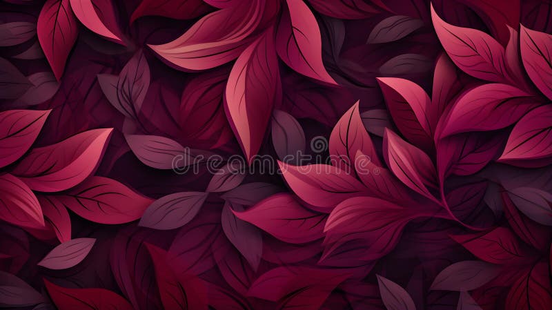 Abstract Background of Nature Pattern in Burgundy Colors. Minimal ...