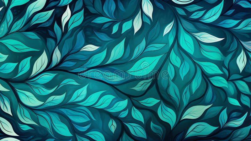 Abstract Background of Nature Pattern in Cyan Colors. Minimal Wallpaper ...