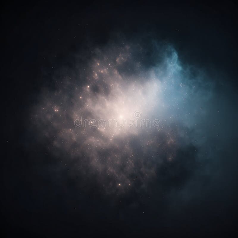 Abstract Background with Nebula and Stars. 3d Render Illustration Stock ...