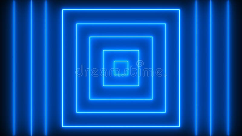 Abstract Background with Neon Squares Stock Illustration - Illustration ...