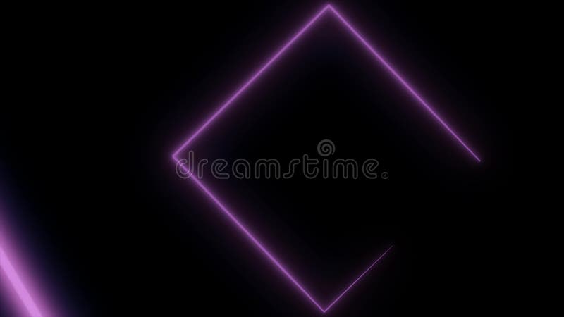 Abstract Background with Neon Squares. Seamless Loop Stock Footage ...