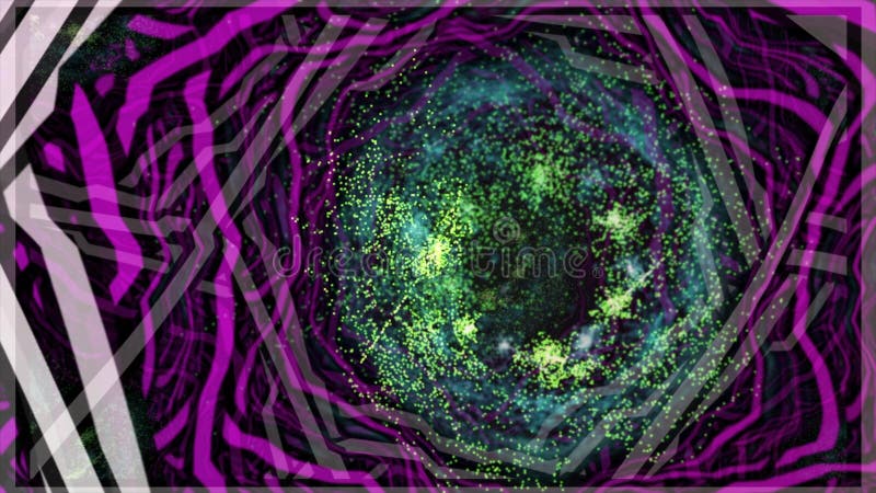 Abstract Background with Neon Triangles. Seamless Loop. Neon Grid ...