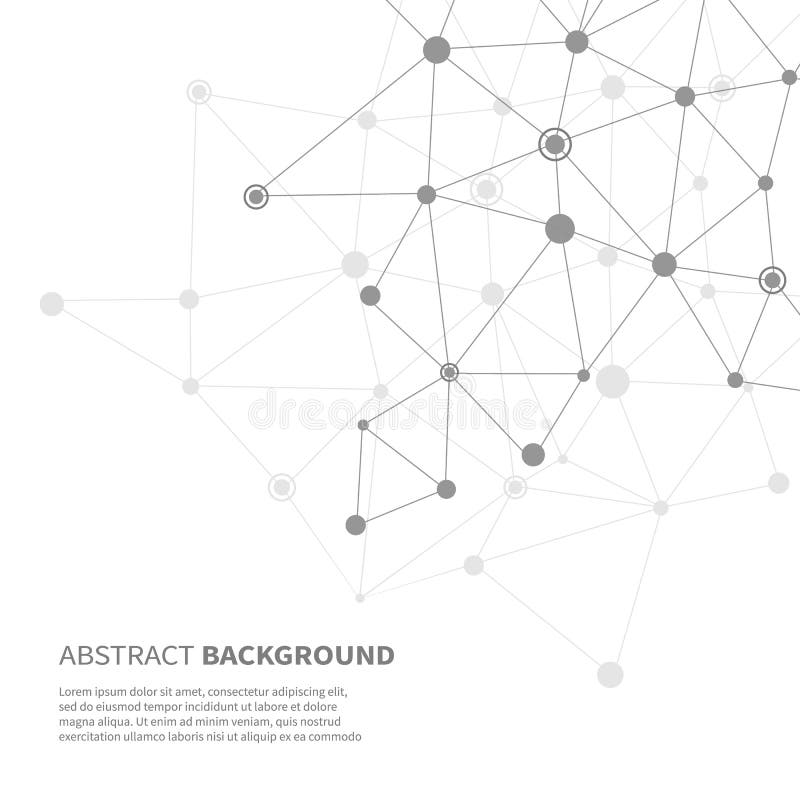 Abstract Background with Net and Dots Stock Vector - Illustration of ...
