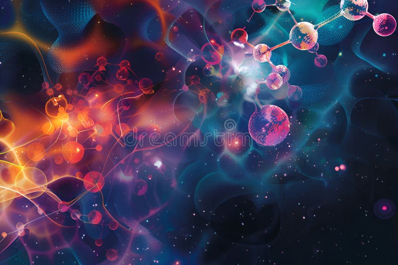 Abstract Background, Network Technology, Cell, Molecule Concept Stock ...