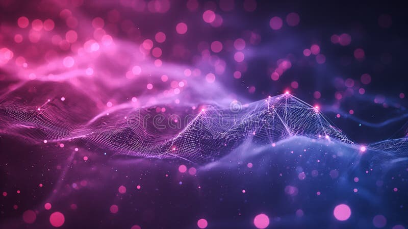 Abstract Background With Neural Network Database Flow Cloud Computing Stock Image Image Of