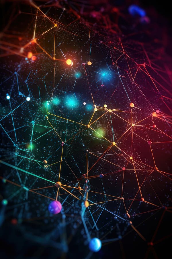 Abstract Background. Neural Network Structure, Colored Neon Lines ... Abstract Background. Neural Network Structure, Colored Neon Lines ...