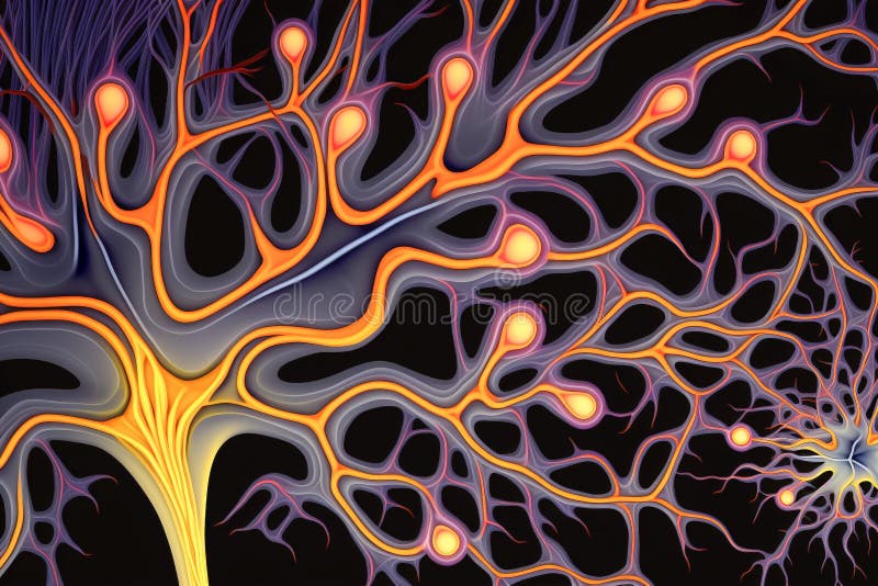 Abstract Background Neuro Styled Pattern with Chaotic Lines, Generative ...