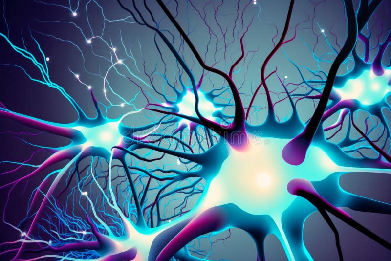 Abstract Background Neuro Styled Pattern with Chaotic Lines, Generative ...