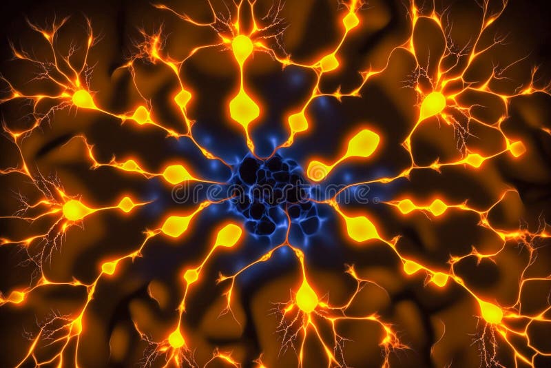 Abstract Background Neuro Styled Pattern with Chaotic Lines, Generative ...