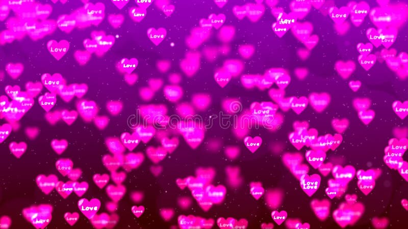 Flying Hearts. Abstract Background Stock Illustration - Illustration of ...