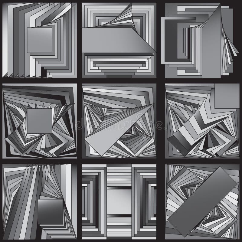 Abstract Background. Noise Structure with Gray Tiles Stock Vector ...