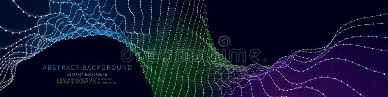 Abstract Background Noise Wireframe Grid on Dark. Big Data. Technology ...